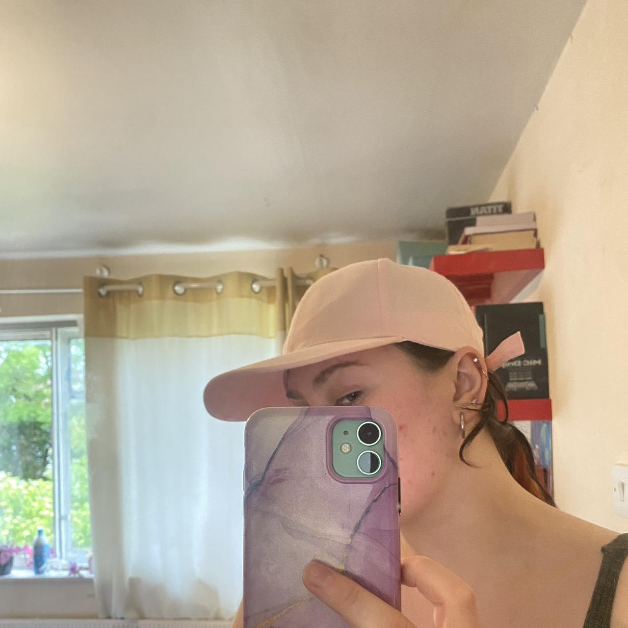 Baby pink/ pastel pink ball cap Metal adjuster on... - Depop