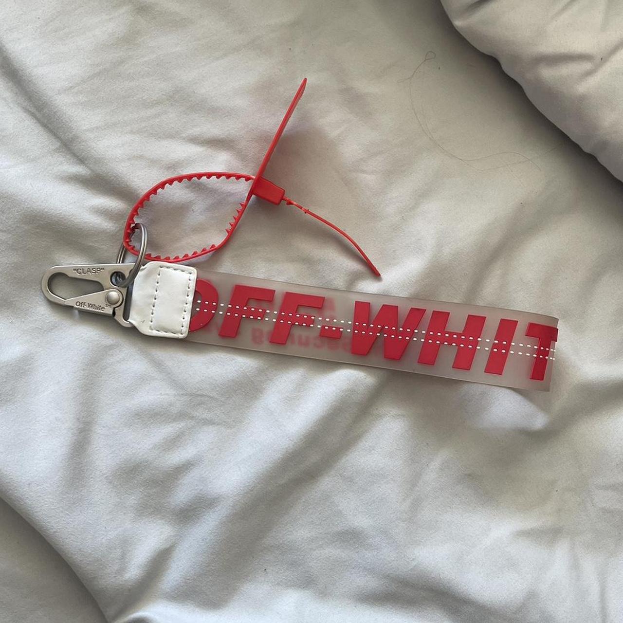 “Off White” key wristlet from amazon - Depop