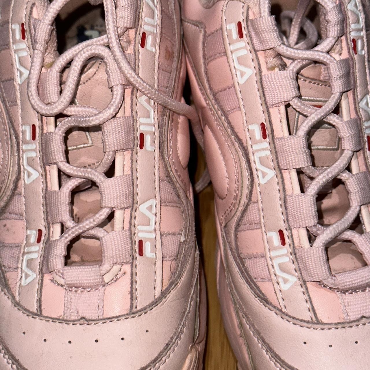 Pink Filas Depop
