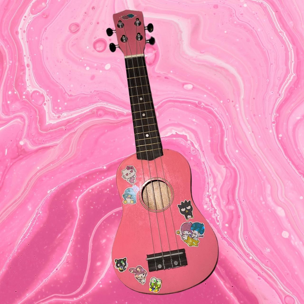 READ BIO BEFORE BUYING pink ukulele with shiny... - Depop
