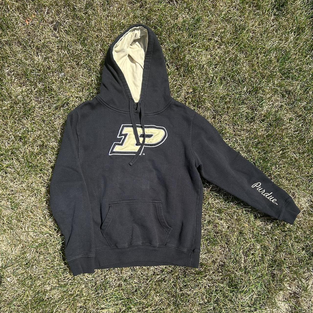 Purdue Embroidered Hoodie Size - M No flaws, washed... - Depop