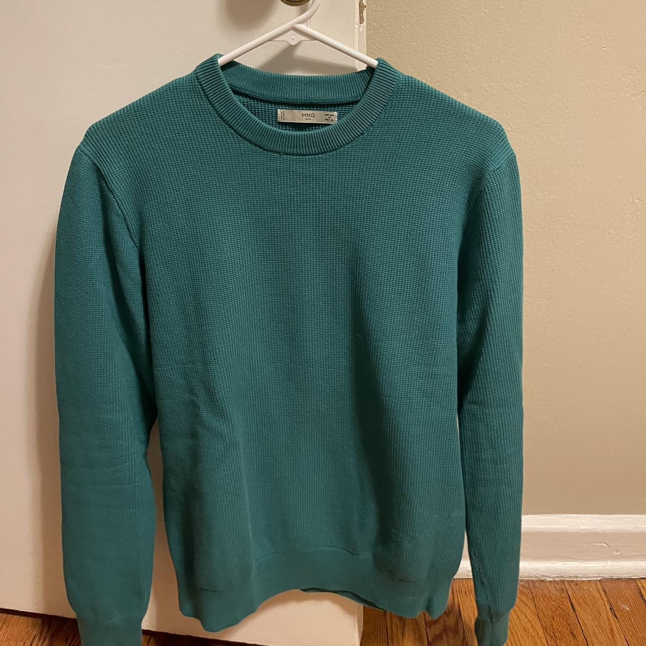 Mango mens green sweater - Depop