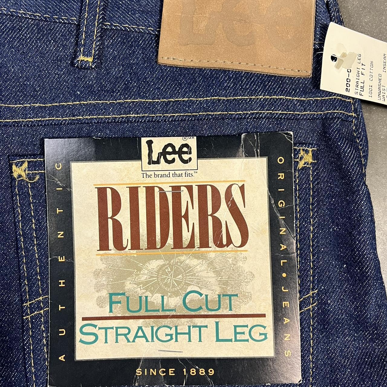 VTG 80's Lee Riders Denim Jeans 40x34 Straight... - Depop