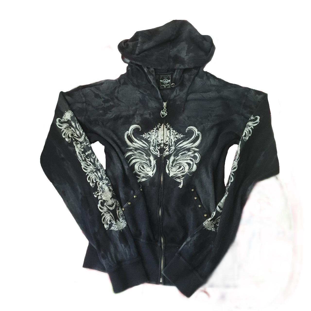 SLEDGE EMO GRUNGE ZIP-UP JACKET affliction y2k 2000s... - Depop