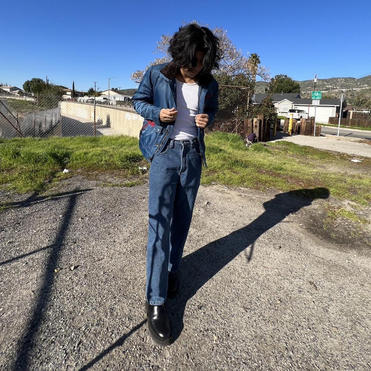 Blue ENERGIE Aviator Jacket M - Depop