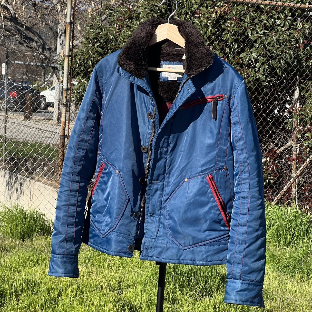 Blue ENERGIE Aviator Jacket M - Depop