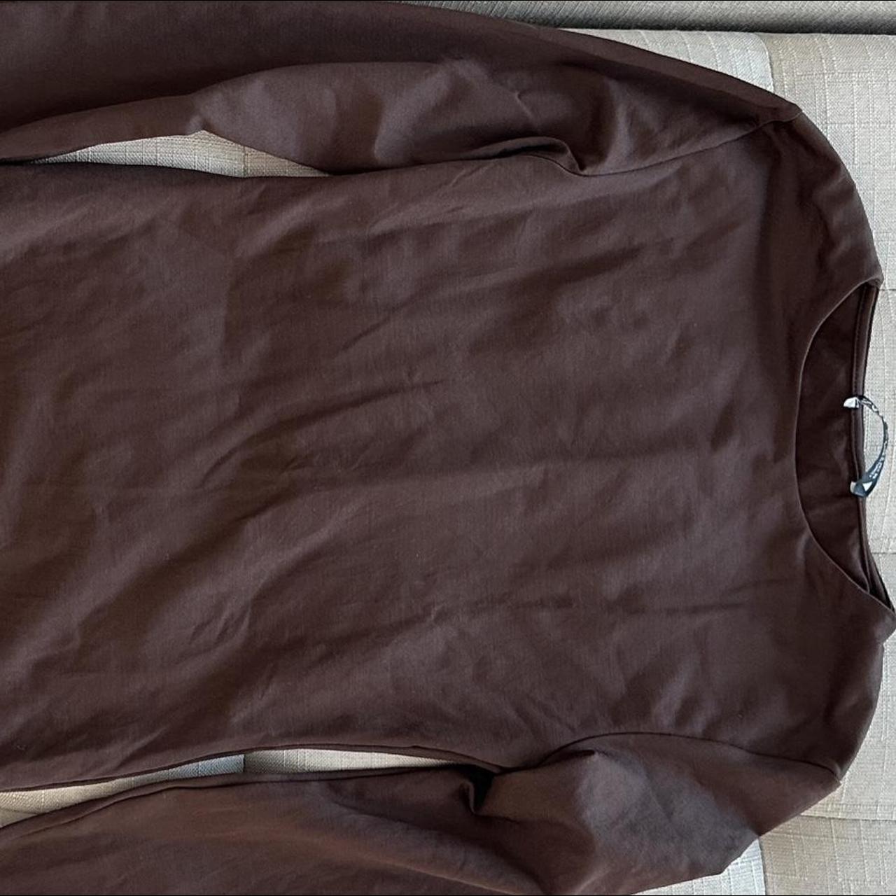 Zara Women's Black and Brown Bodysuit | Depop