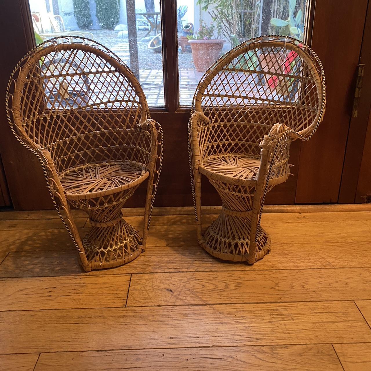 Single wicker plant chair This listing is for a... | Depop