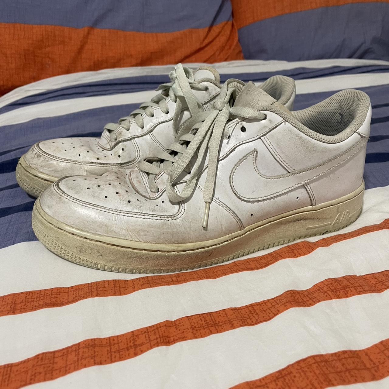 size 11 beat up nike air forces 🐏 - Depop