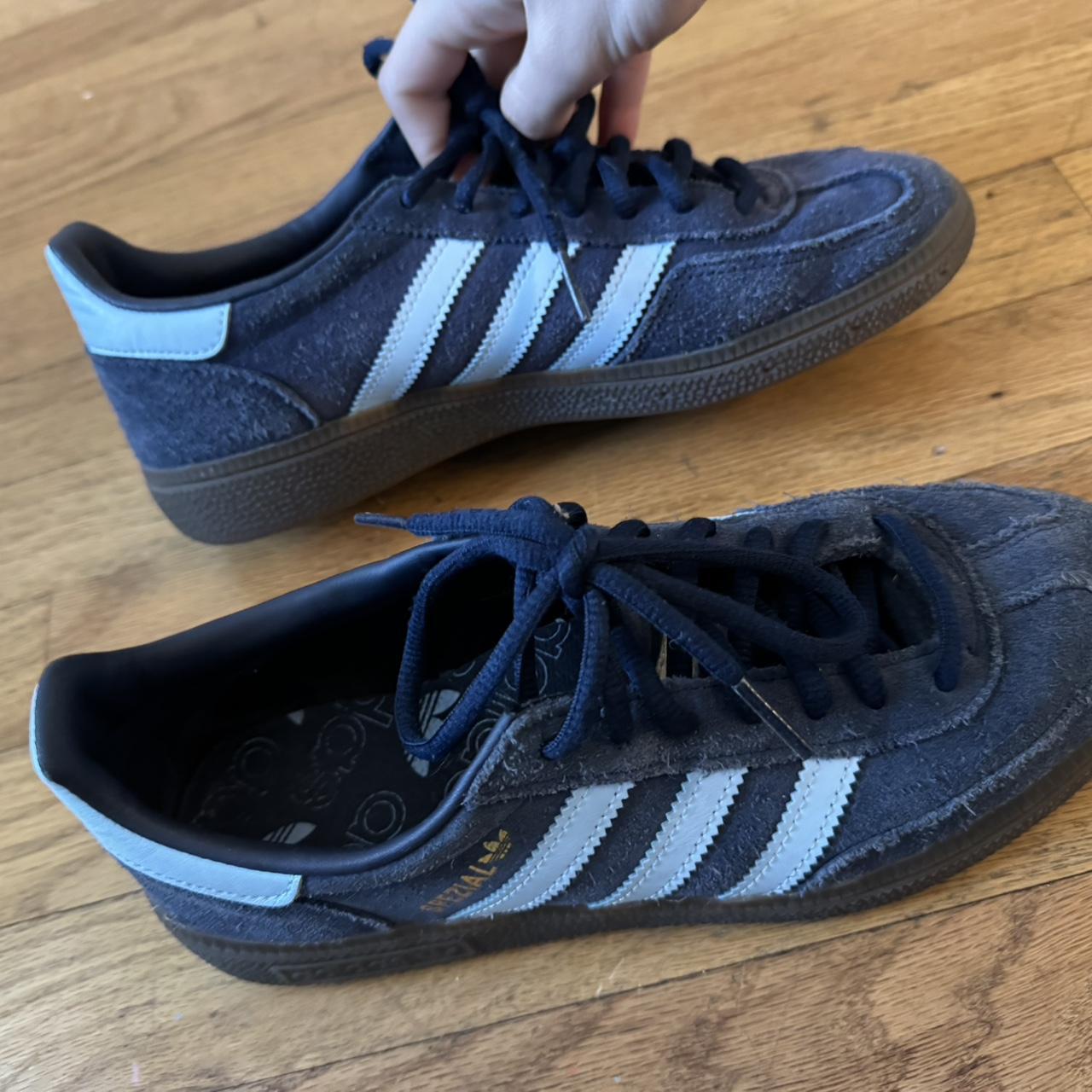 Adidas Spezial navy and blue suede sneakers adidas... | Depop