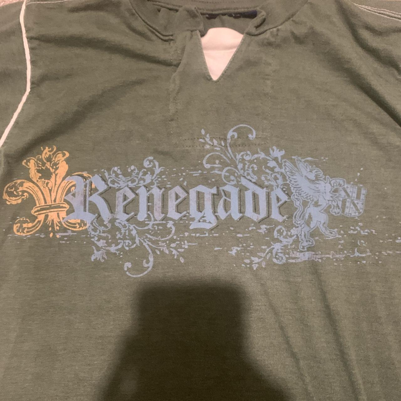 affliction long sleeve shirt with insane design... - Depop