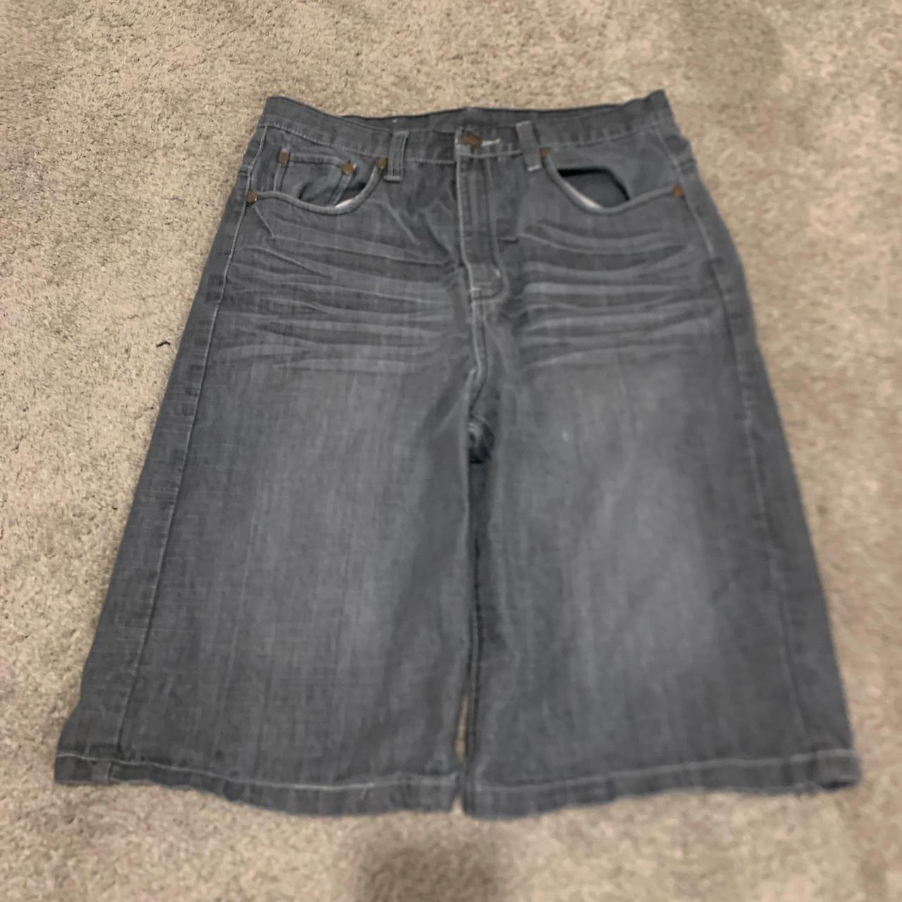 brooklyn xpress gray baggy jorts Tagged southpole... - Depop