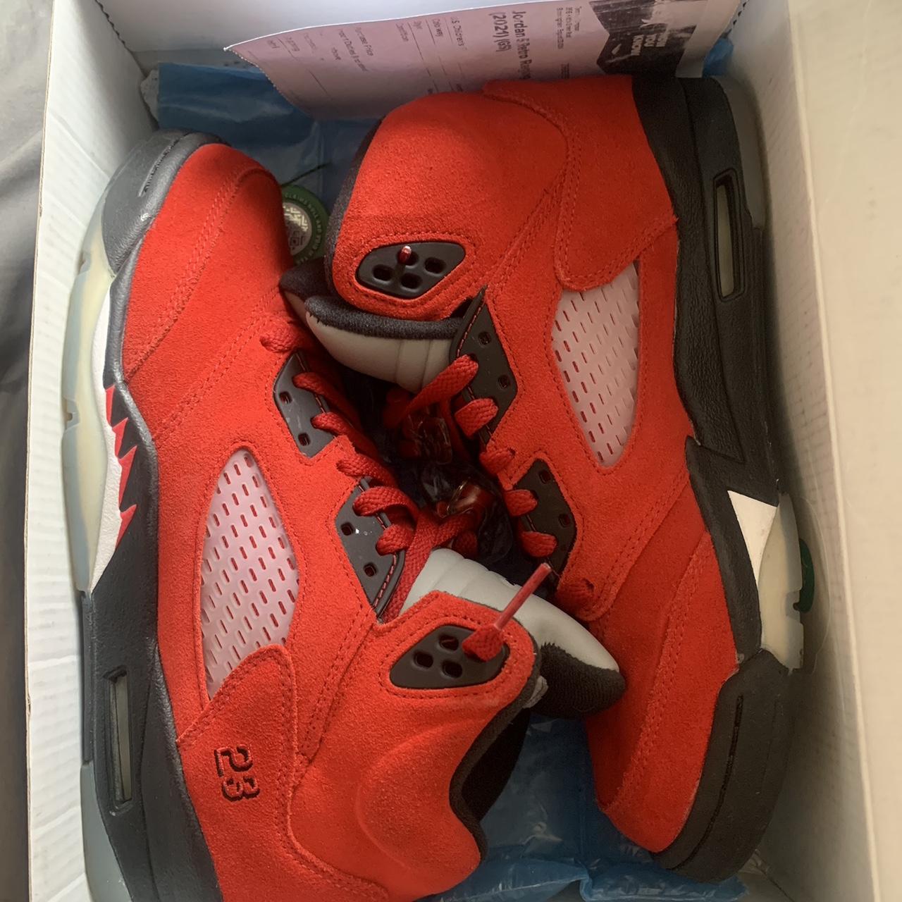 Jordan 5 Red Raging Bull - Size 6UK Genuine Jordan... - Depop