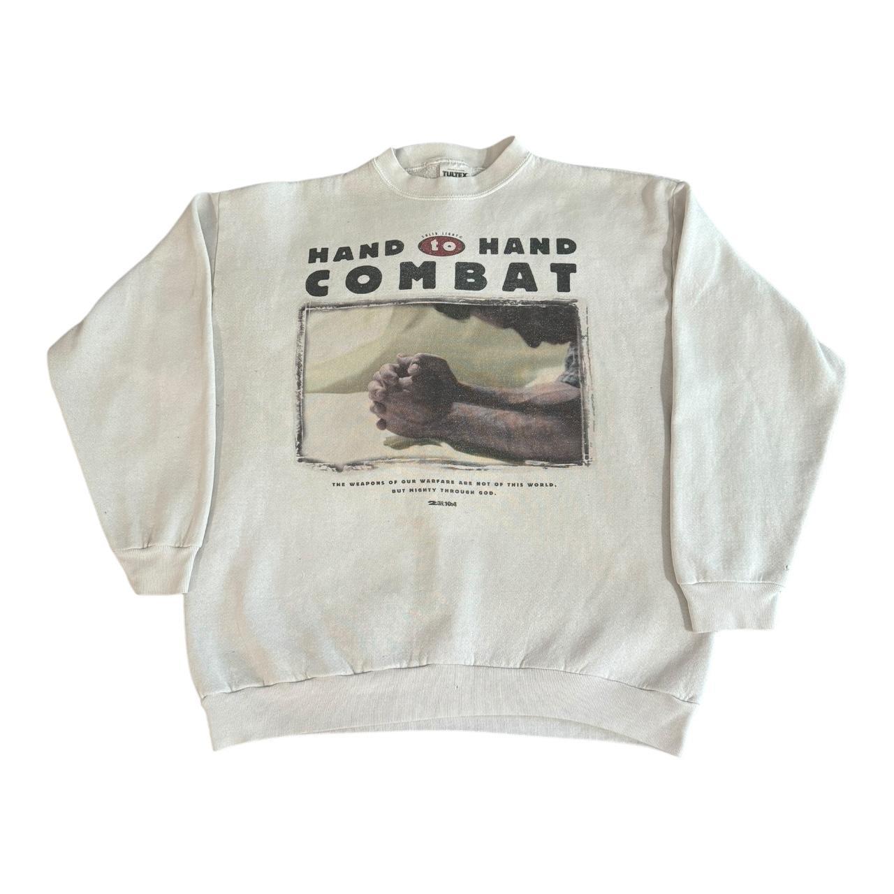 Vintage 90s Hand To Hand Combat Jesus Praying... - Depop