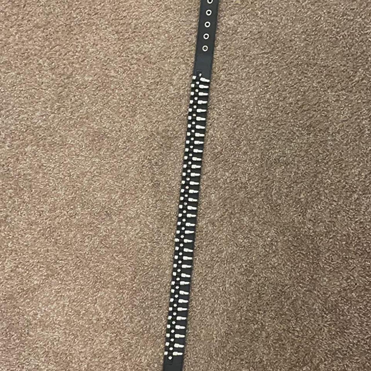 bullet belt labeled one size, i’m a 28-30 and just... - Depop