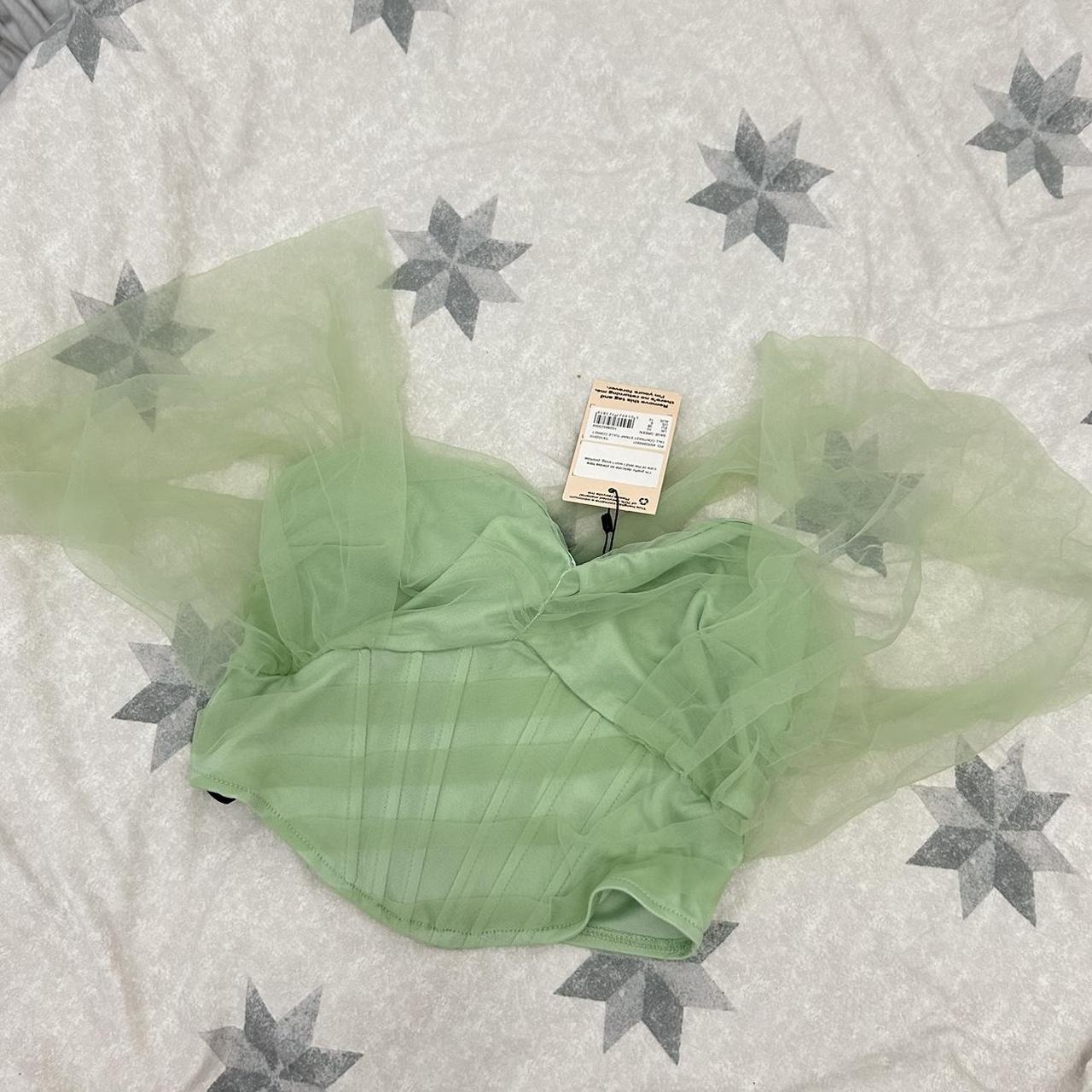 FREE SHIPPING MISSGUIDED SAGE GREEN TALL TULLE... - Depop