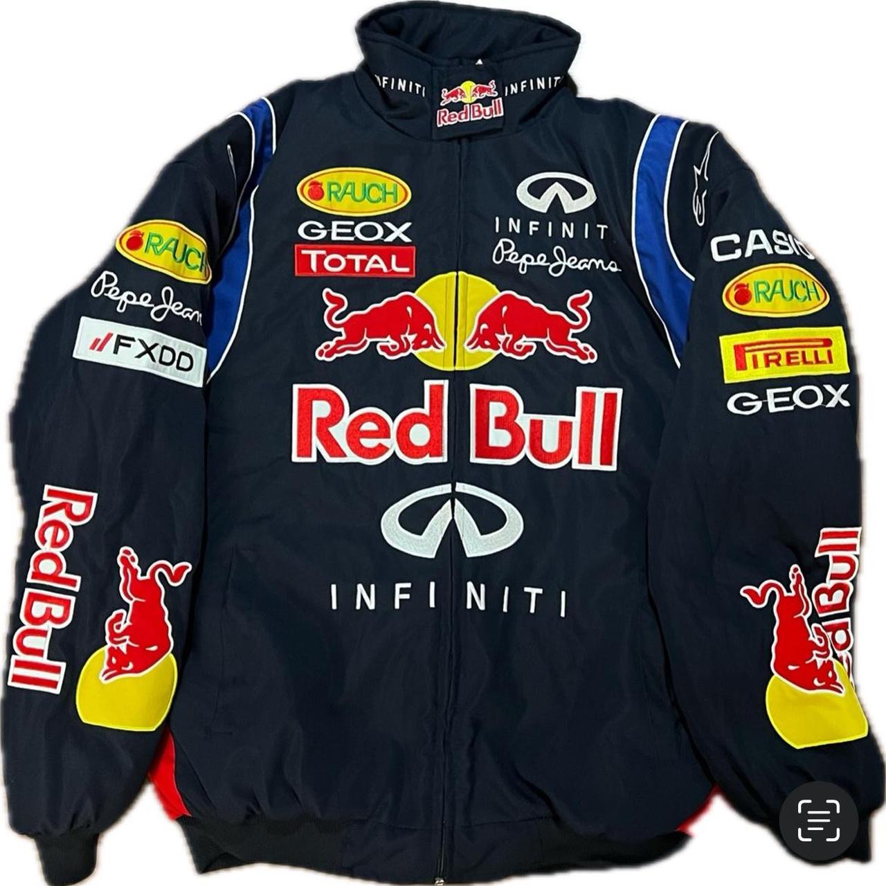 F1 Red Bull racing jacket, NASCAR racing, zipper,... | Depop