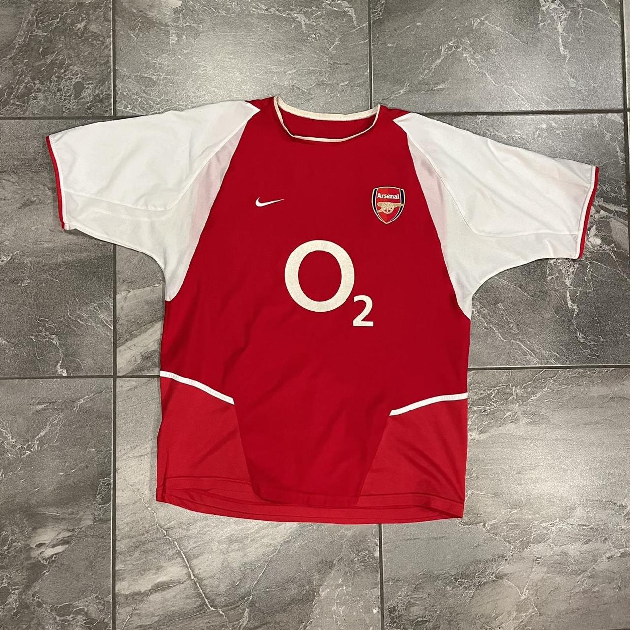Vintage 2002 Arsenal Soccer Jersey Good... - Depop