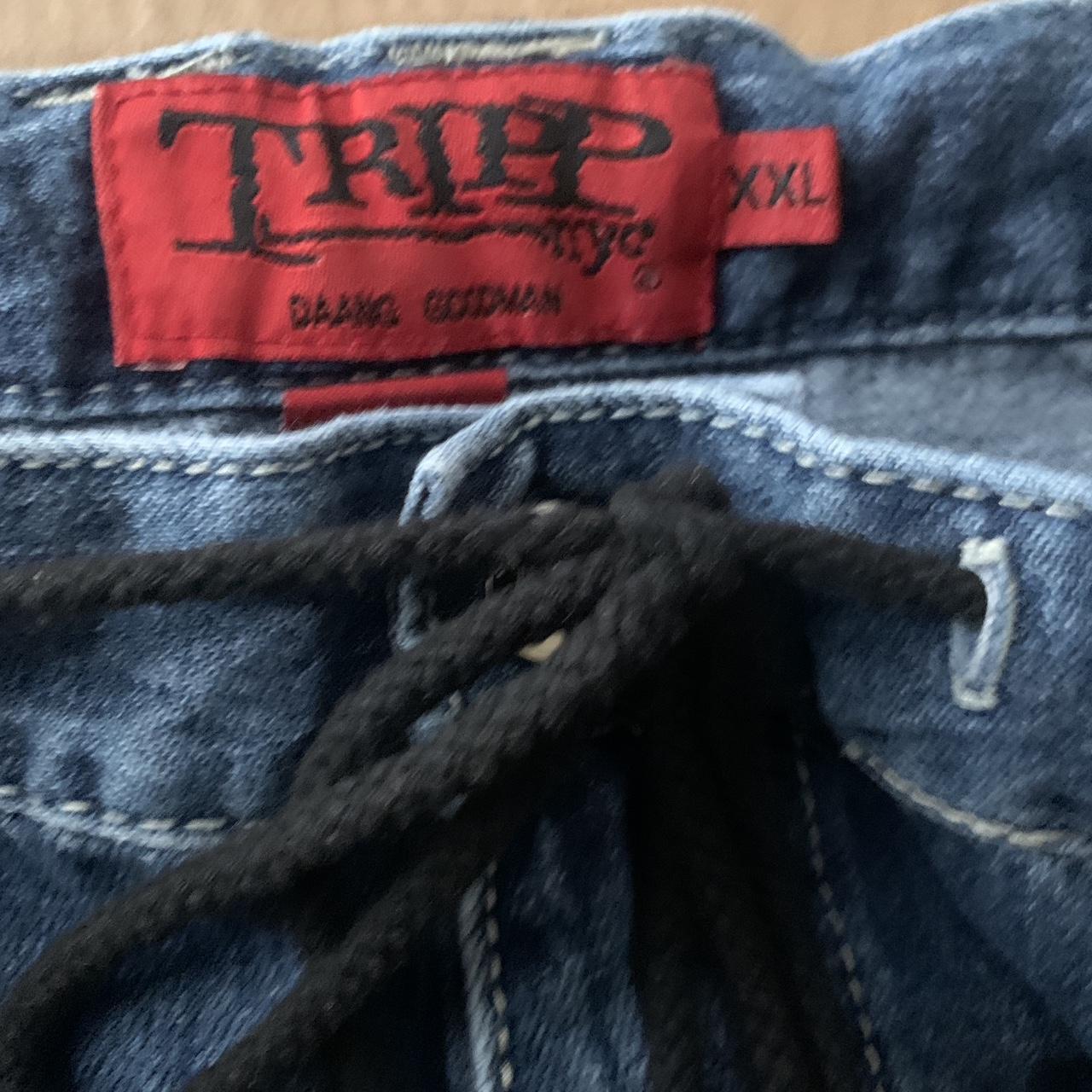 TRIPP NYC LOCK UP PANTS THESE MAD TUFF N BAGGY U... - Depop