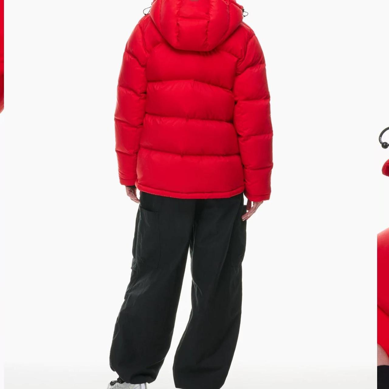 Matte Red the super puff puffer coat / jacket Comes... - Depop