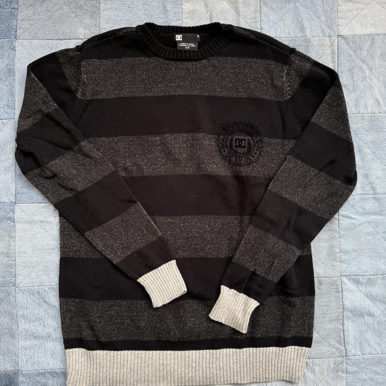 Y2K Dc Sweater Super sick striped Y2K DC sweater !... - Depop