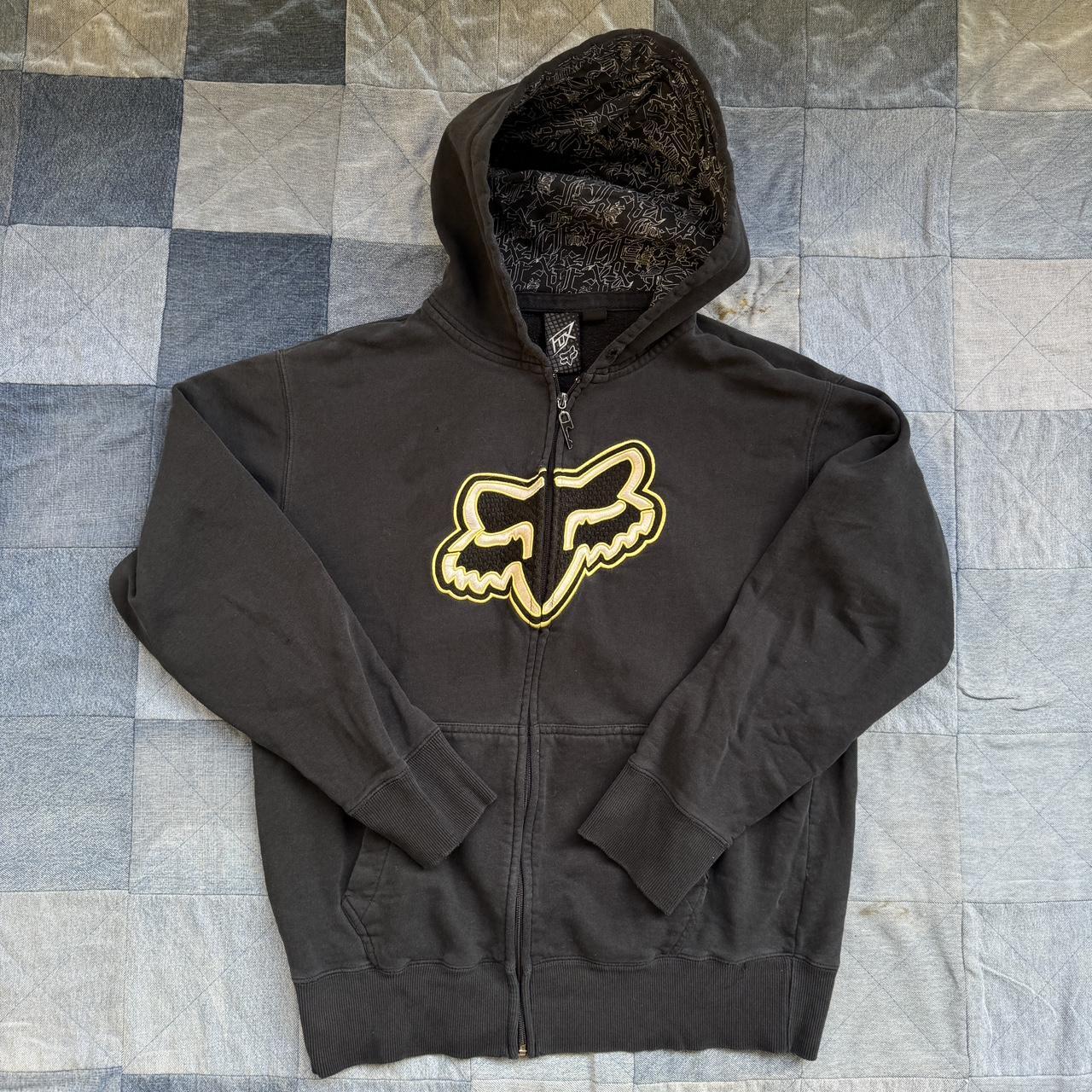 Y2K Fox Zip-up Super sick fox zip up ! No stains... - Depop