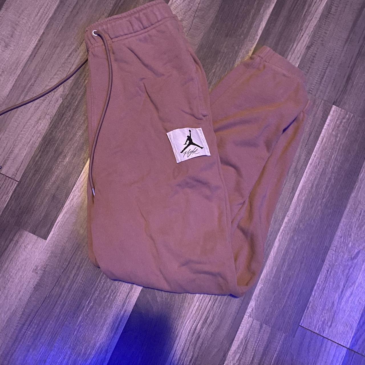 Jordan sweatpants Small/medium Cuffed bottoms - Depop
