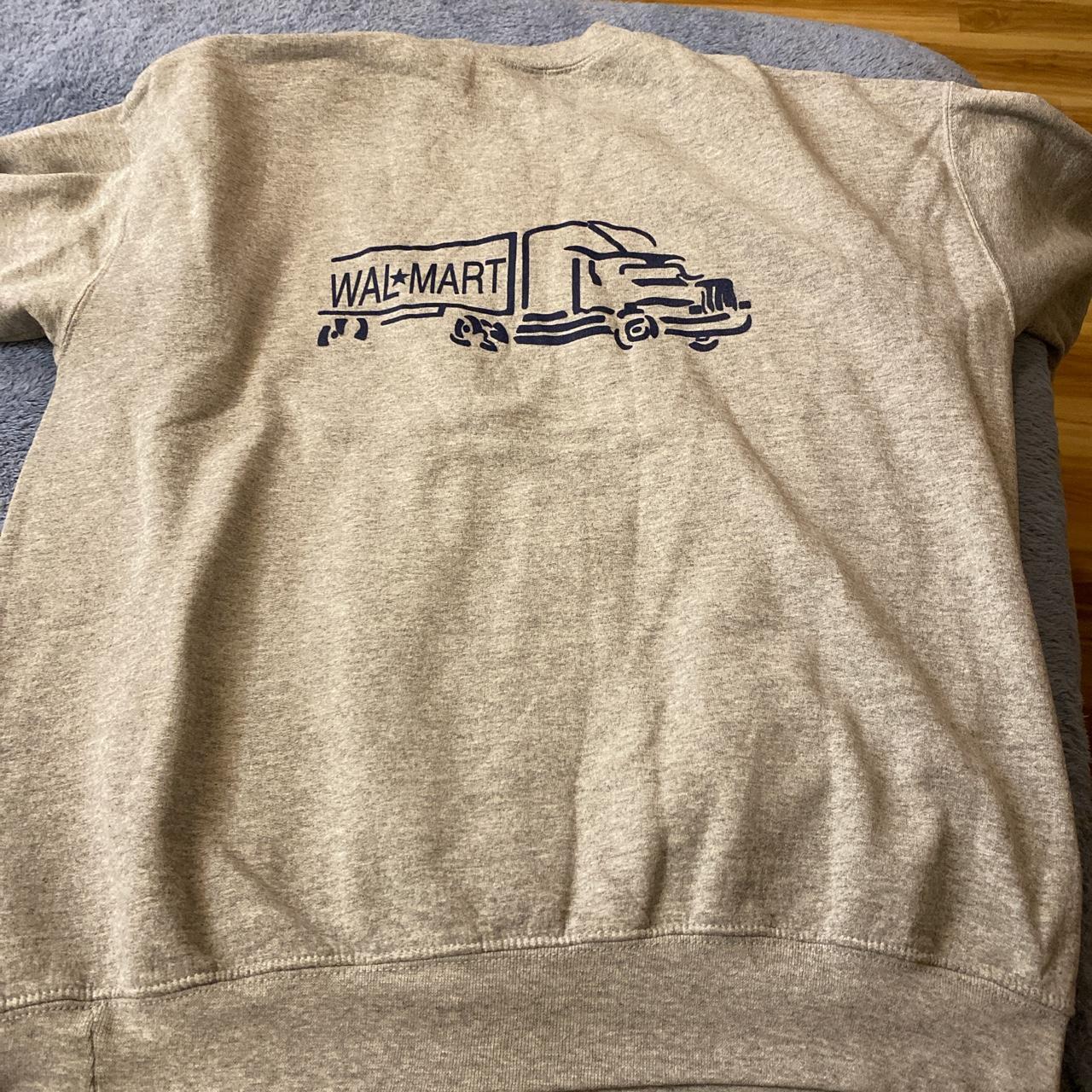 90s Walmart sweatshirt 24x28 fits L/Xl Cut tag has... - Depop