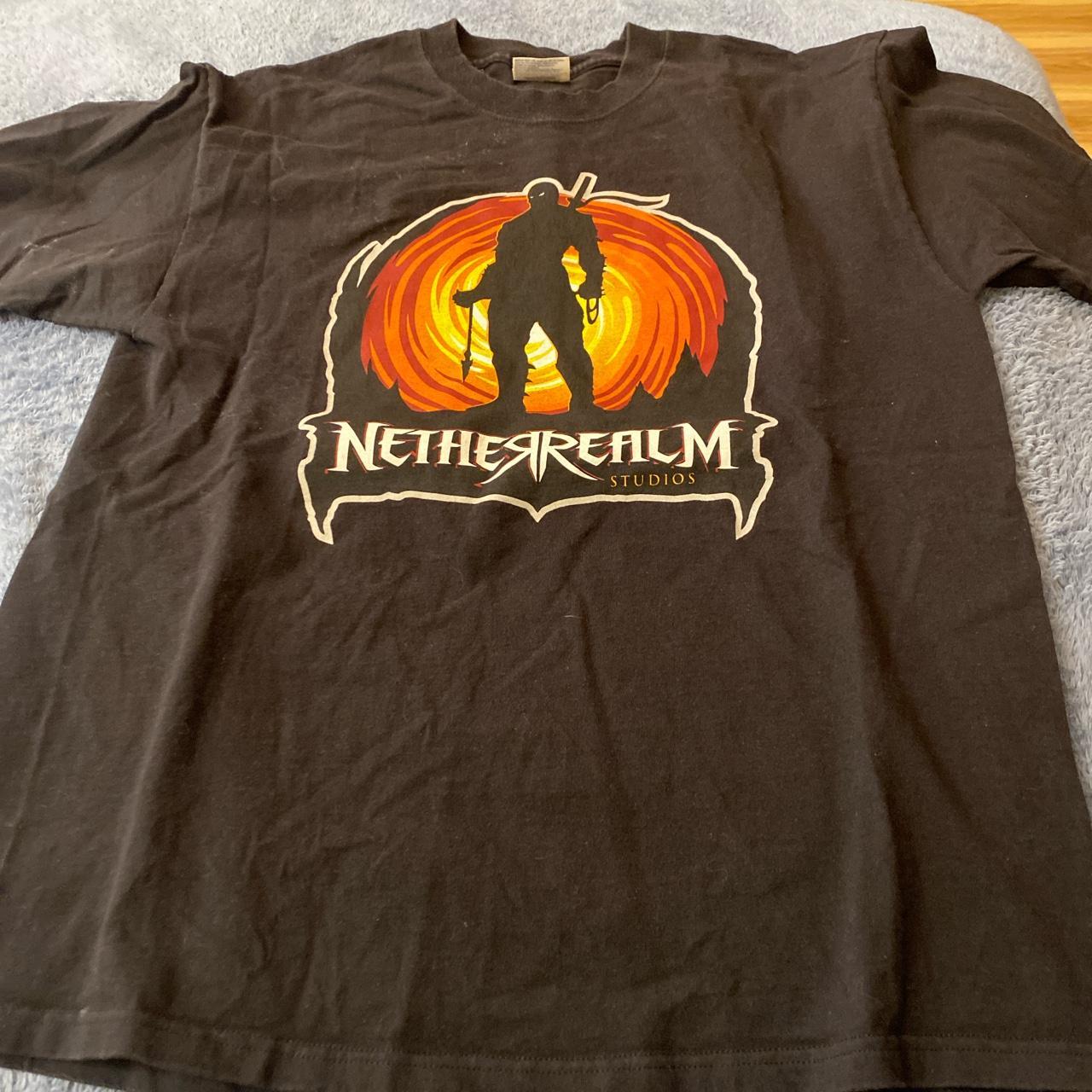 Netherrealm studios gaming tee Sz L 21x27.5 Slightly... - Depop