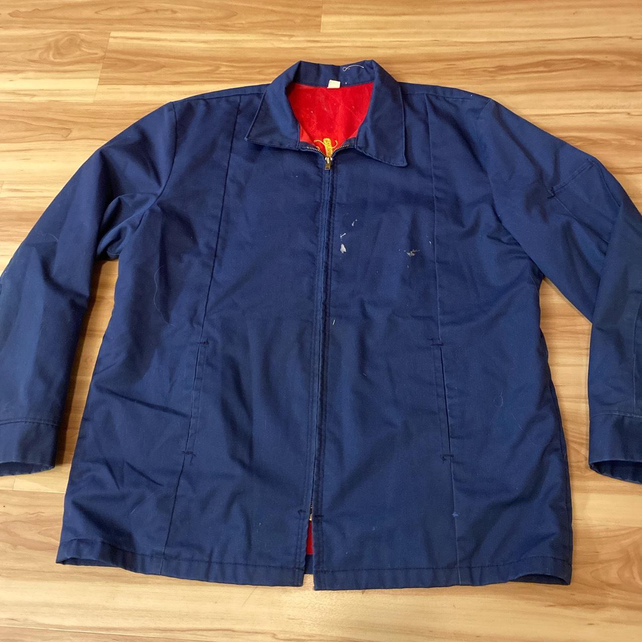 Vintage 60s automotive work jacket Sz L 24.5x28 Has... - Depop