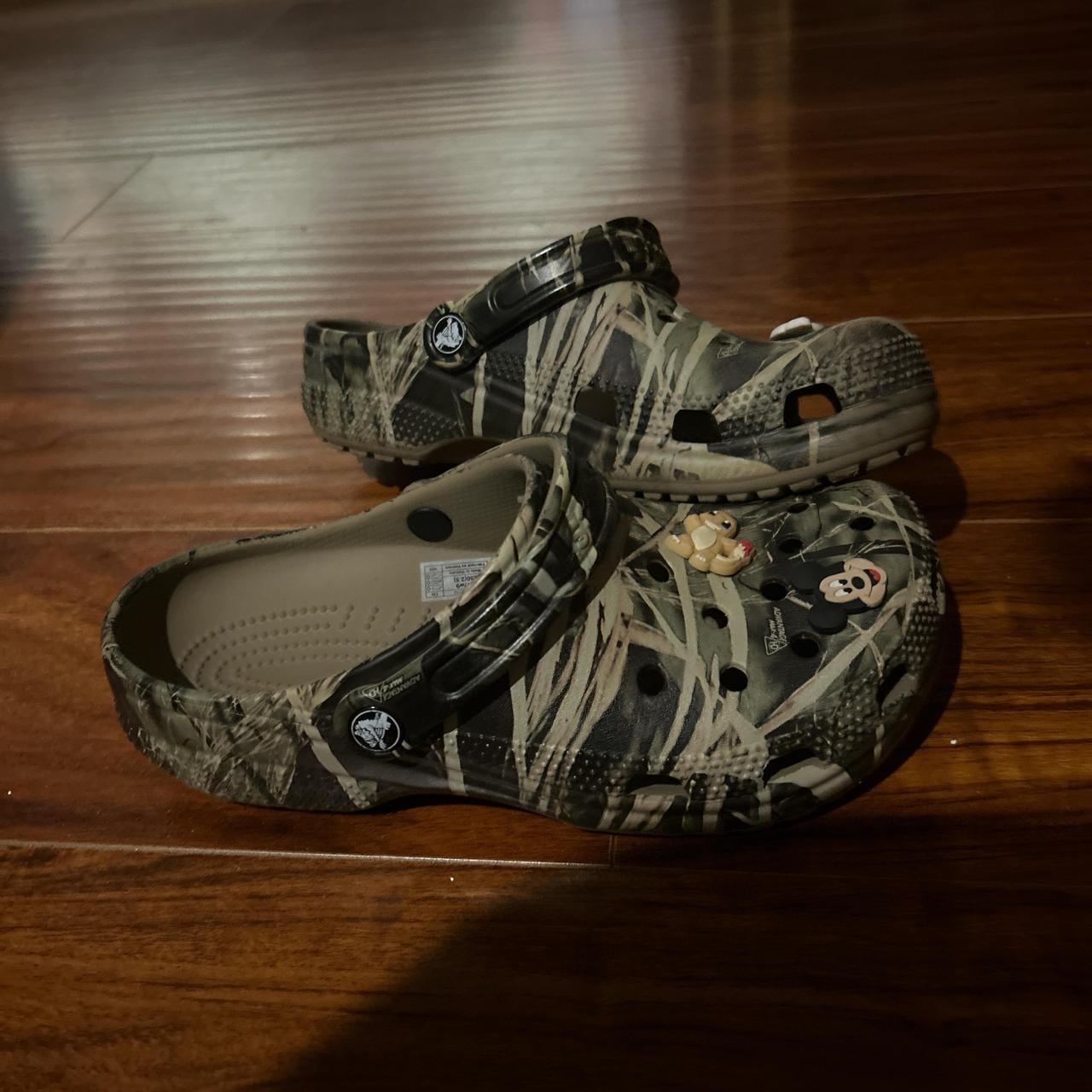 Real tree crocs barely worn men’s size 7 Charms come... - Depop