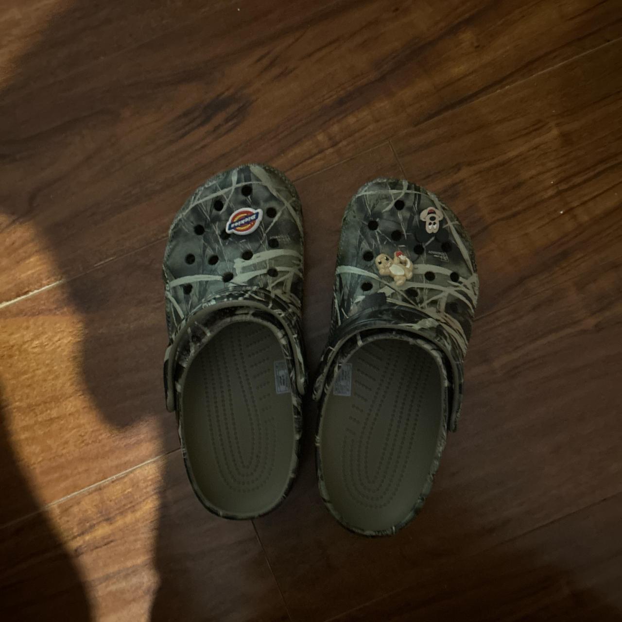 Real tree crocs barely worn men’s size 7 Charms come... - Depop