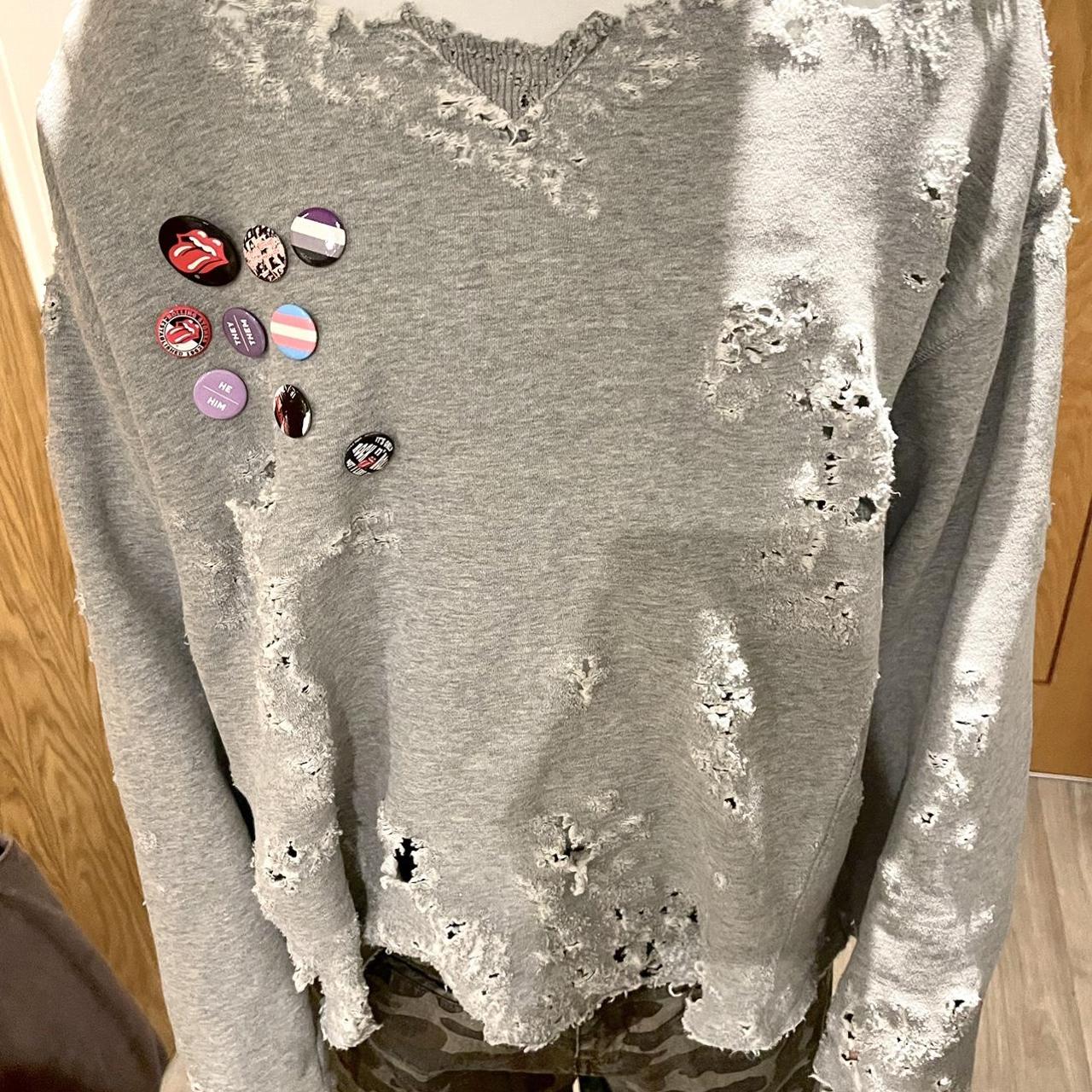 dirty sweatshirt size xl - Depop