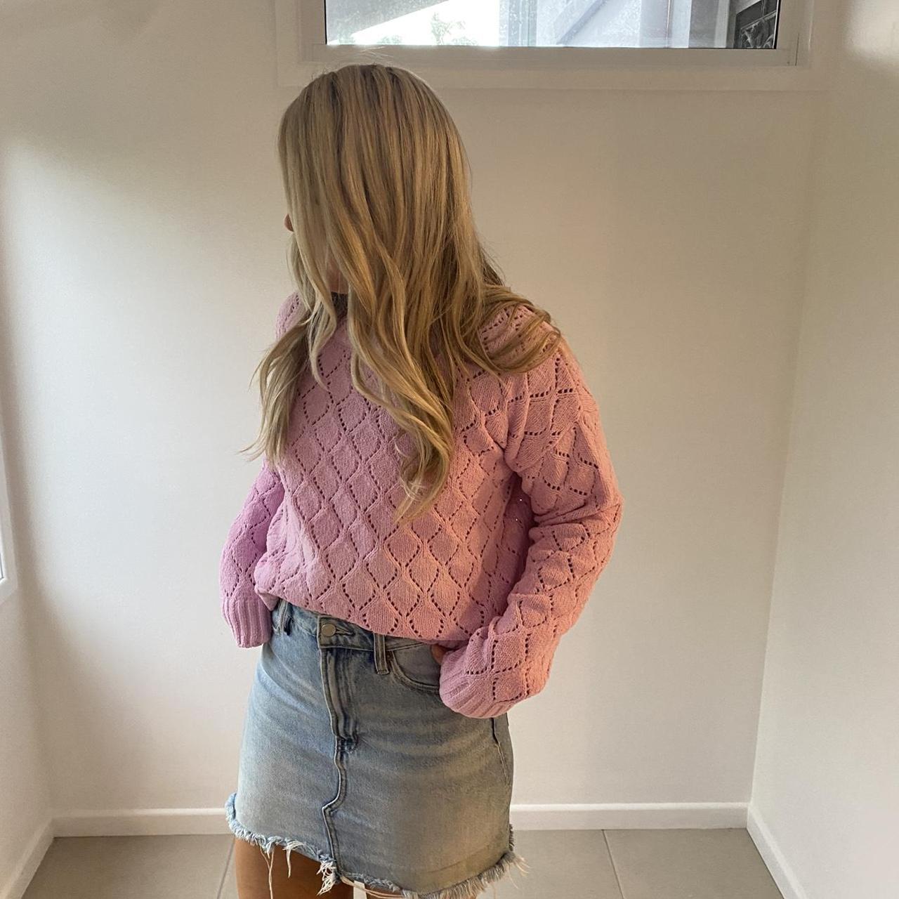 🌸 Super Sweet Pink Knit Jumper 🌸 Colour - Pastel... - Depop