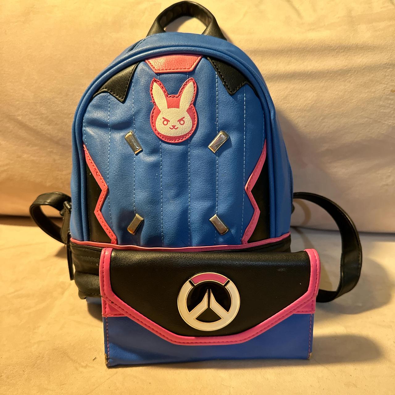 Overwatch D.va mini backpack and wallet bundle!... - Depop