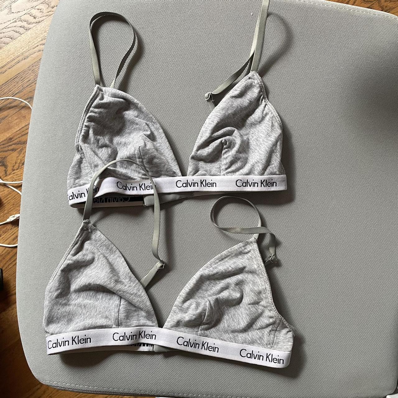 CALVIN KLEIN TRIANGLE BRALETTE SET! Size small. No... - Depop