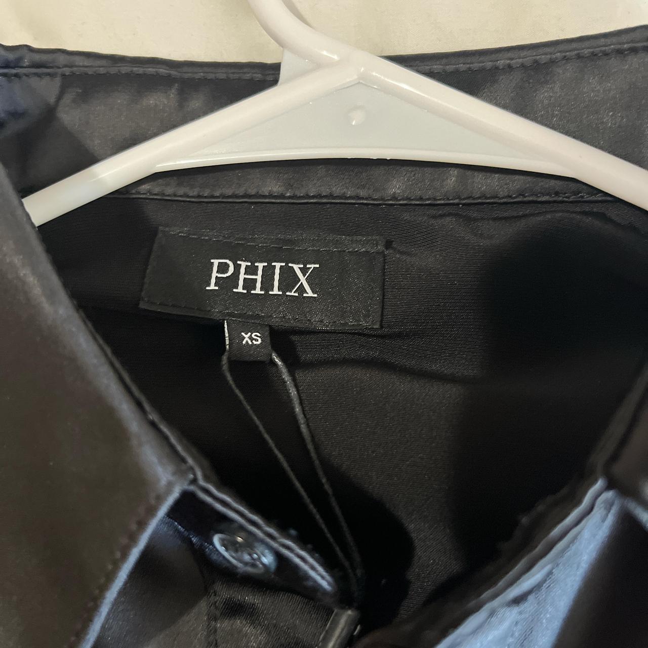 Black Silk Men’s XS 70s Collar Button down Shirt Tag... - Depop