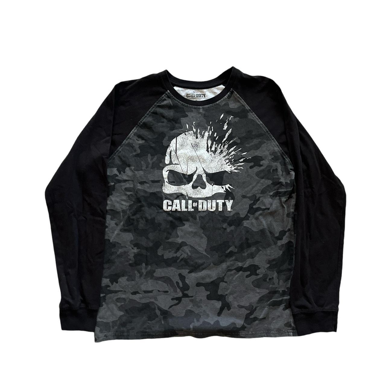 - size medium call of duty camo and black long... - Depop