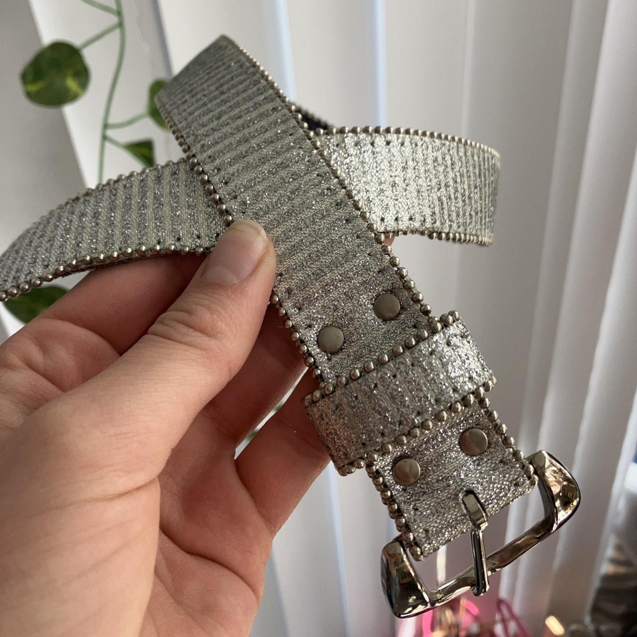 Super cute Elite silver sparkly belt 🤍 Very sparkly... - Depop