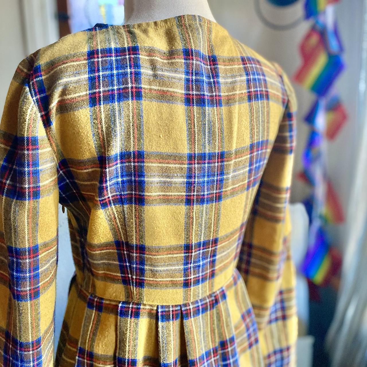 Plaid dress in yellow/brown/blue/red. Very... | Depop