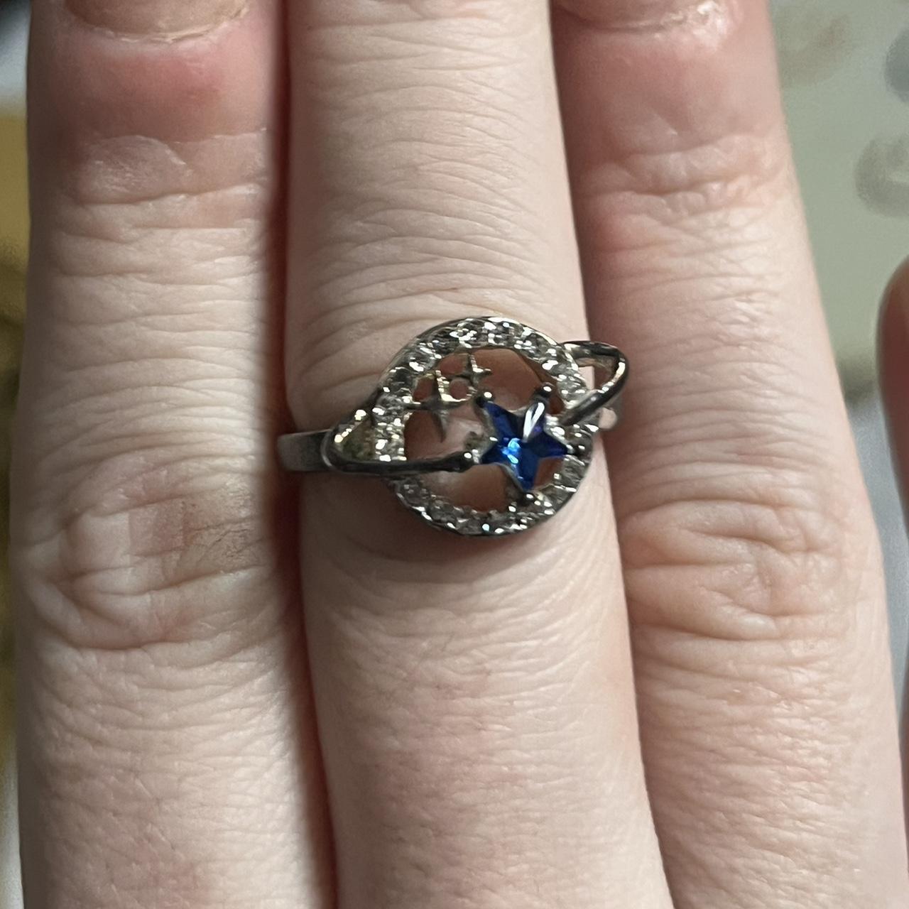 cute planet themed ring - Depop