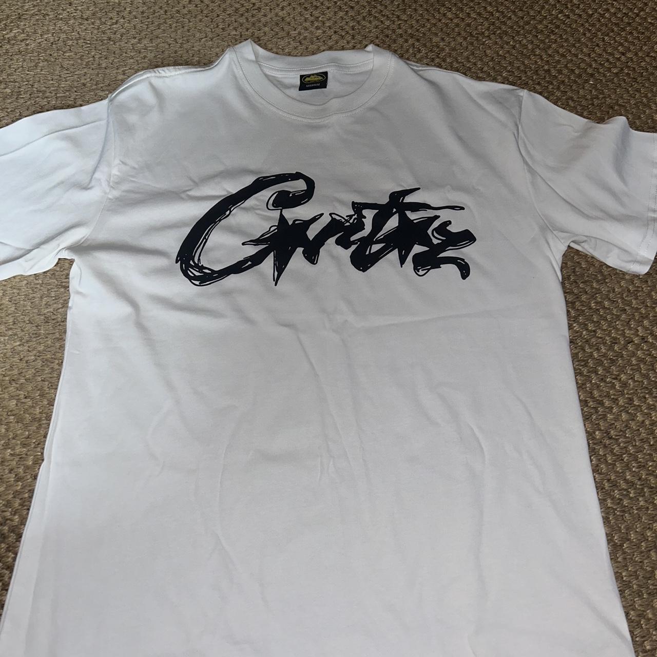 White Corteiz t-shirt Size-M Never worn - Depop