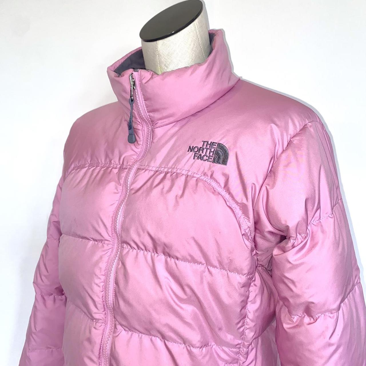 The North Face Women’s Pink Puffer Jacket •The... - Depop