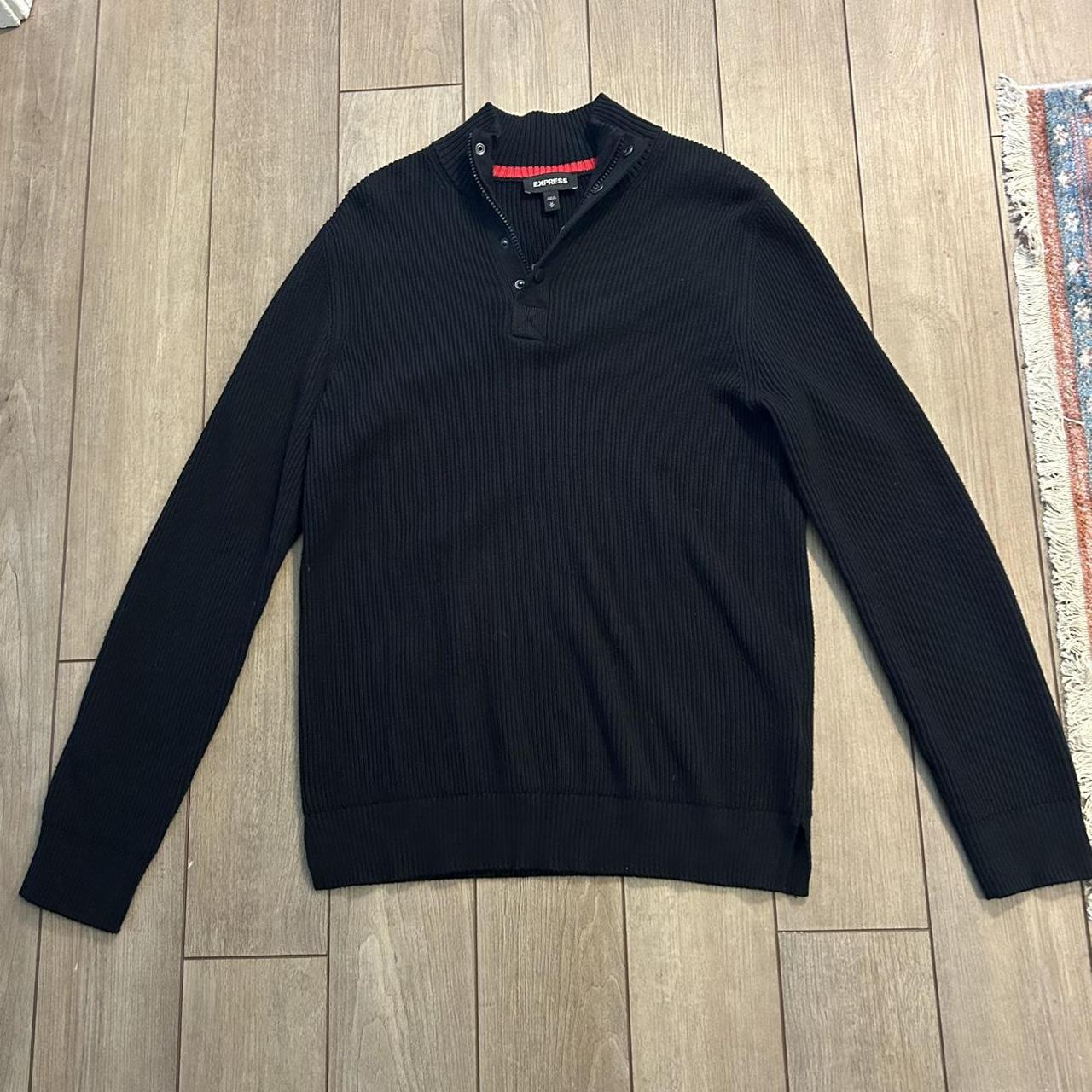Express black sweater lightly worn size-M - Depop