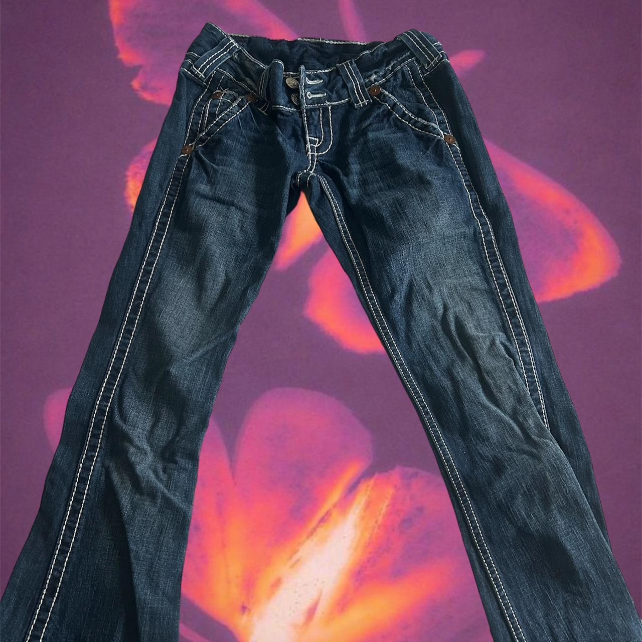 Authentic True Religion Jeans! Flared at the bottom.... - Depop