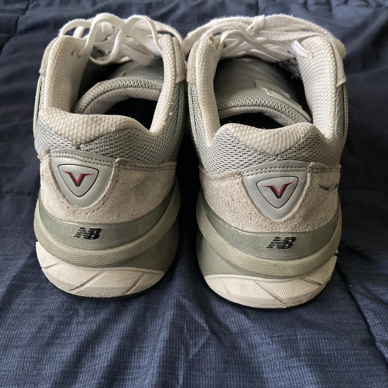 Grey new balances 990s Wore these for a bit and put... - Depop