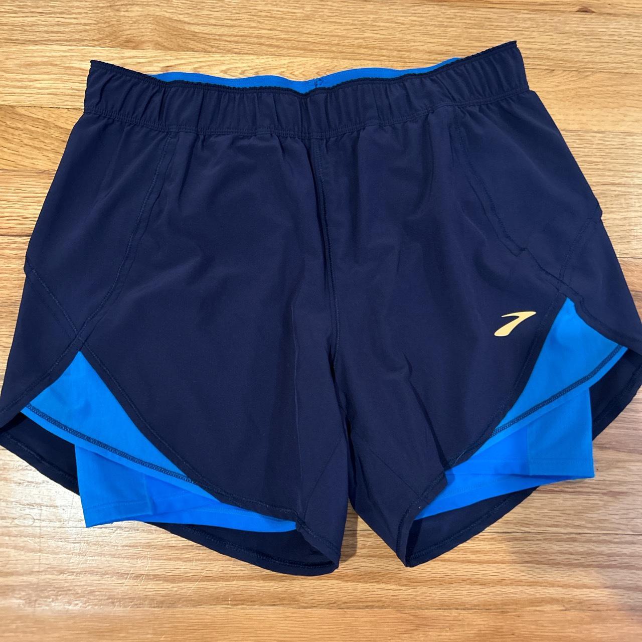 brooks running shorts, size m in good condition... - Depop