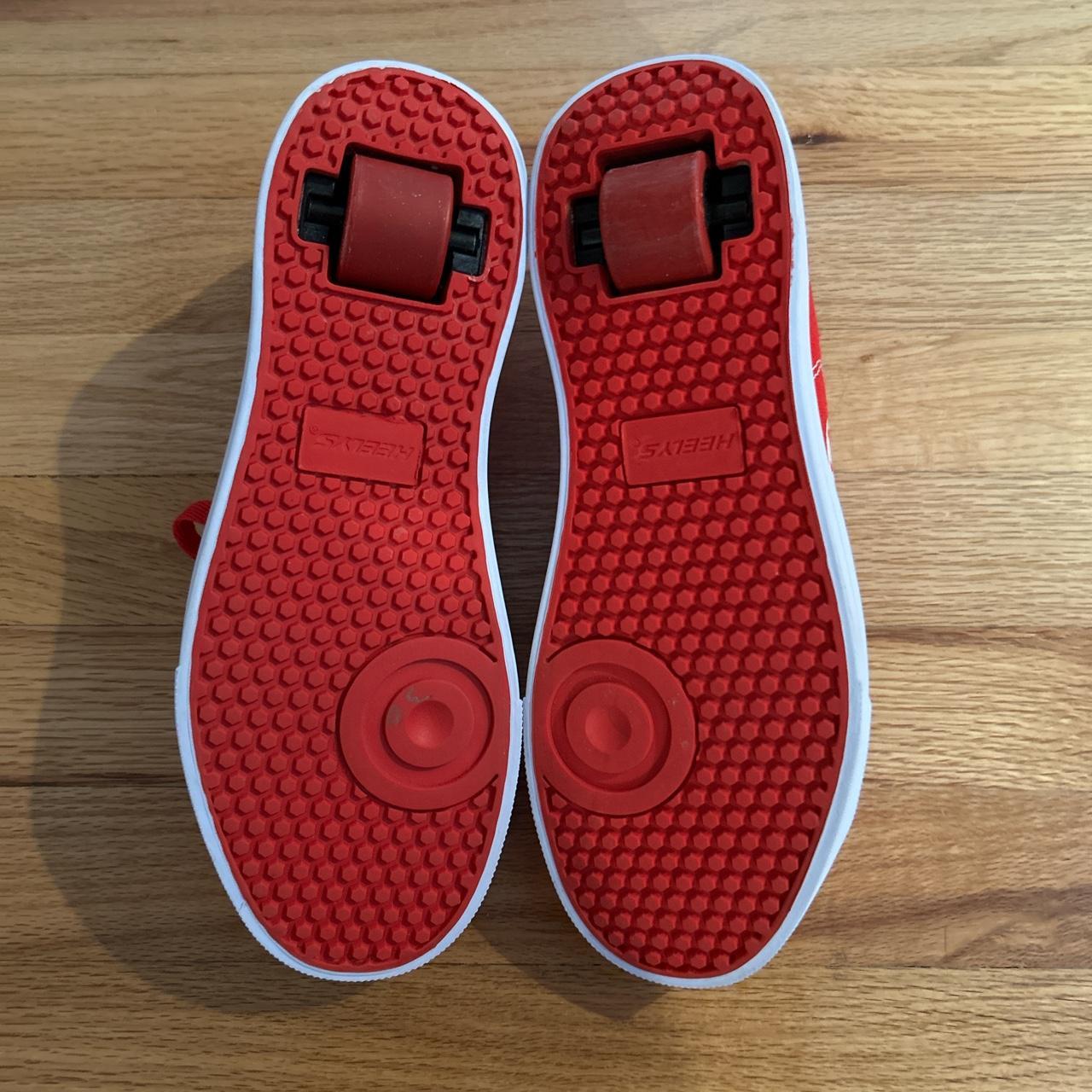 red heelys sneaker shoes all parts intact almost... - Depop