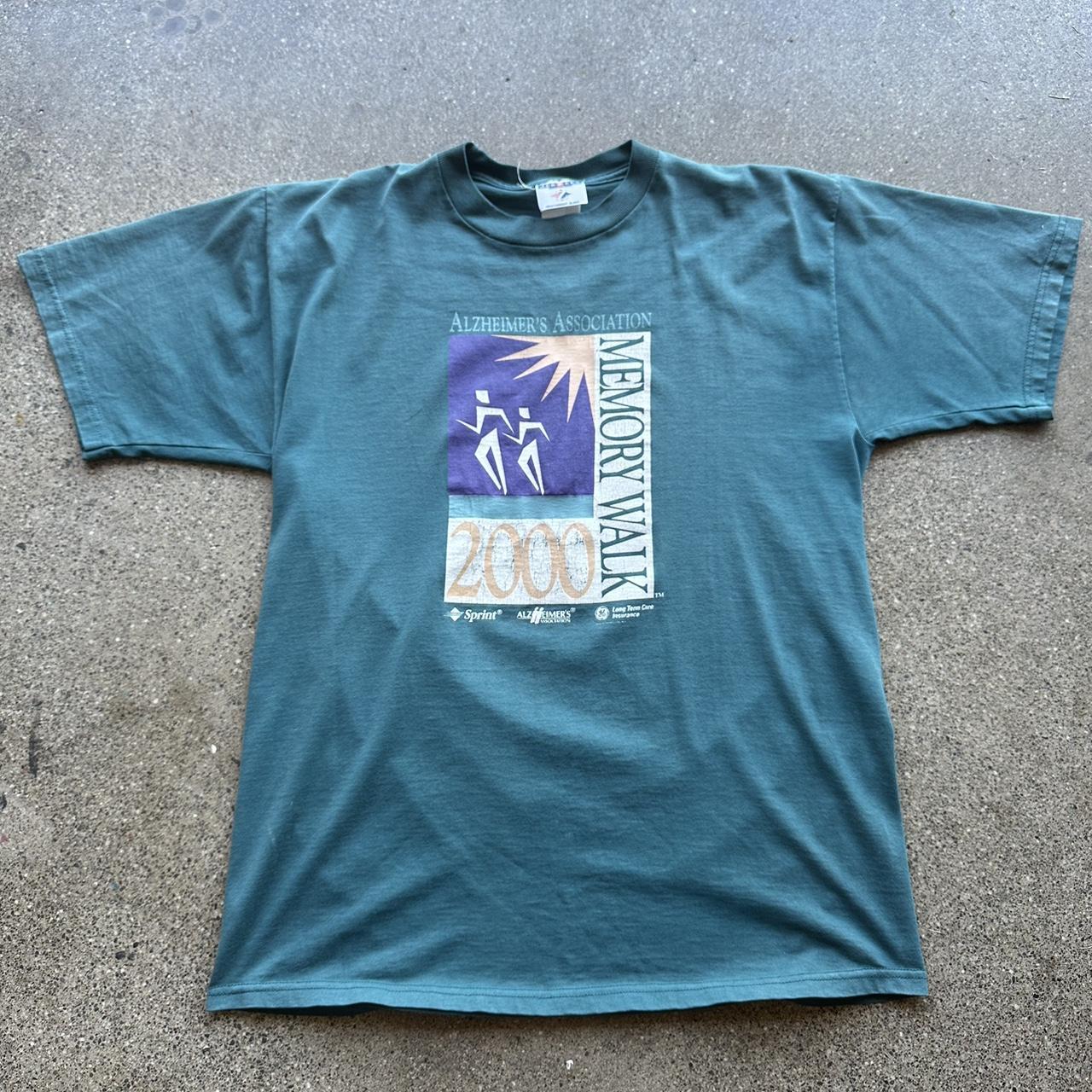Y2K memory walk tee Very unique color and nice... - Depop