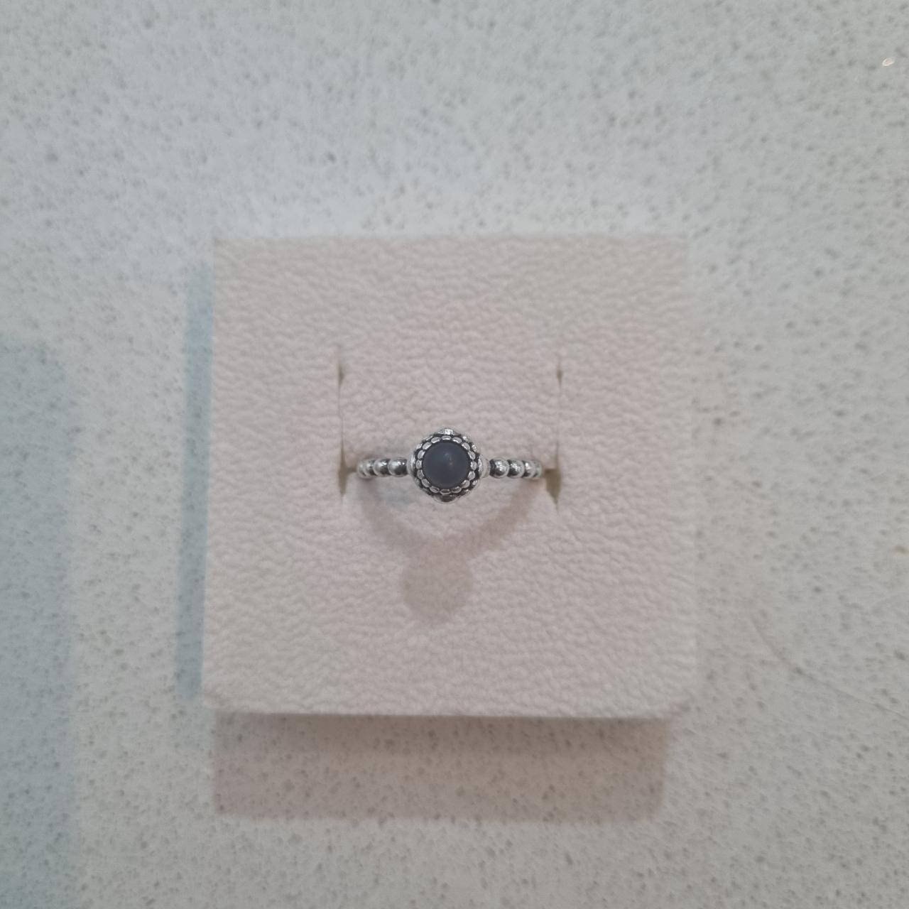 Pandora Blooms Moonstone Ring June Birthday Gemstone... - Depop